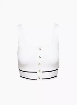 Babaton - Sculpt Knit Button Tank