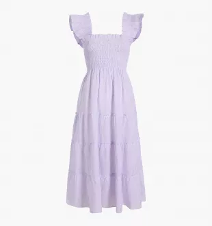 Hill House - Hill House Home Ellie Nap Dress in Lilac Stripe Linen
