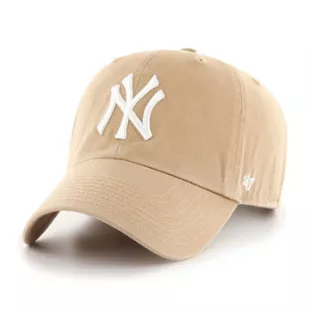 47 Brand - New York Yankees Beige Mlb Clean Up Cap