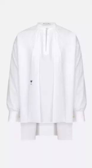 Dior - White Poplin Blouse