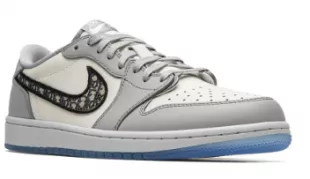 jordan - x Dior Air Jordan 1 Low sneakers - Grey