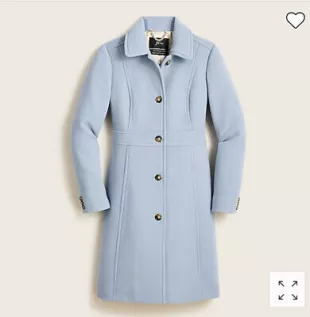 J.Crew - Classic Lady Day Coat in Italian Double-Cloth Wool with Thinsulate