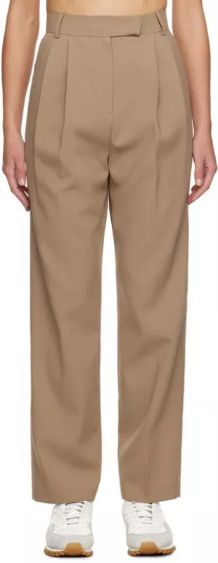 The Frankie shop - Beige Bea Trousers