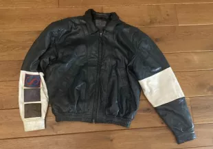 Keith haring - Television Head Businessman Leather Jacket
