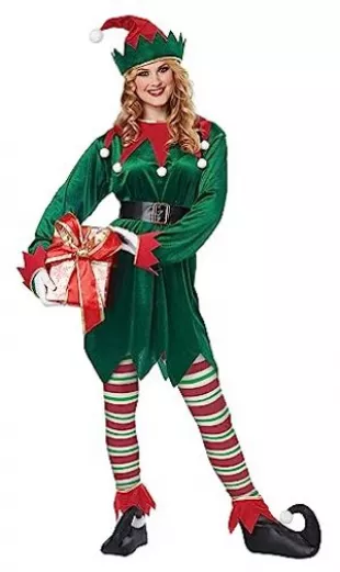 California Costumes Store - Adult Christmas Elf Costume