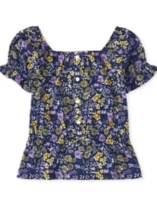 The Children’s Place - Girls Print Peplum Top