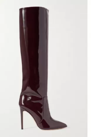 Paris Texas - Stiletto Patent-Leather Knee Boots