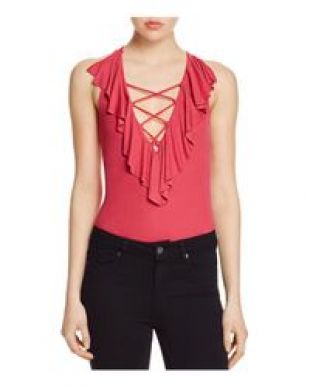 Guess - Guess Red Ruffle Bodysuit