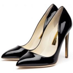 Rupert Sanderson - Rupert Sanderson - Elba Black Patent 110mm High Heel ...
