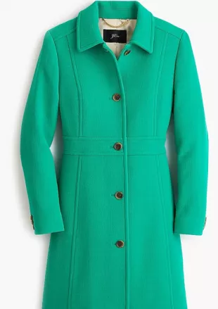 J. Crew - Classic Lady Day Coat In Italian Double-Cloth Wool With ...