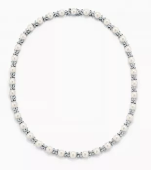 Tiffany & Co. - Pearl & Diamond Victoria Necklace