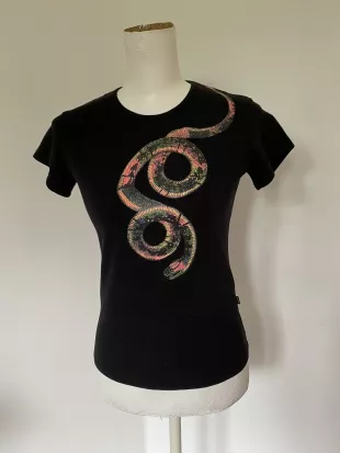 Robert Cavalli - top with multicolored snake