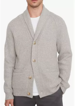 Vince Marled - Rib Shawl Collar Cardigan