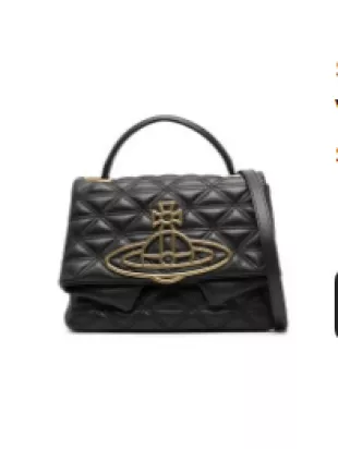 Vivienne Westwood - Sibyl Orb-Plaque Quilted Tote Bag