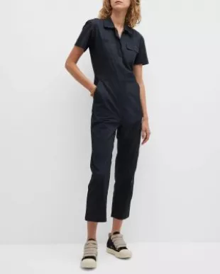 Rivet Utility - Worker Short-Sleeve Jumpsuit