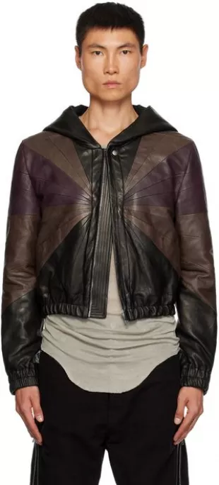 Rick Owens - Black Edfu Leather Jacket