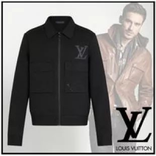 Louis Vuitton - Short Unisex Wool Street Style Plain Logo Jackets