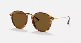 Ray-Ban - Round Fleck Sunglasses