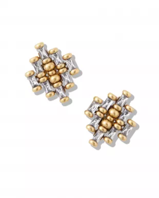 Kendra Scott - Ember Vintage Gold Crystal Stud Earrings