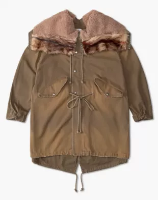 Rhude - Fur-Hood Fishtail Parka