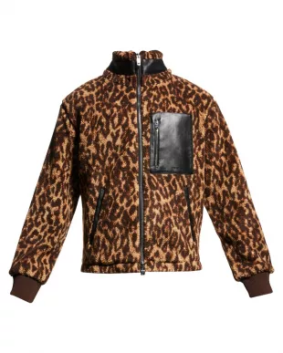 Amiri - Leopard Print Fleece Jacket