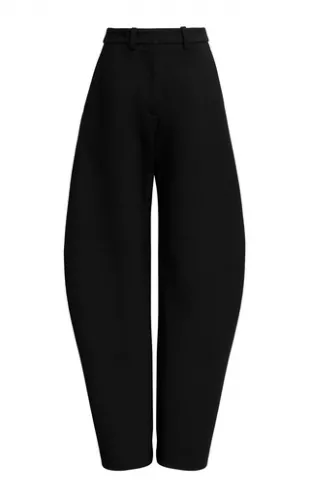 Alaïa - Rounded Wool Wide-Leg Pants
