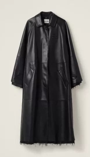 Miu Miu - Nappa Leather Coat