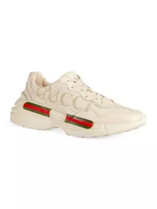 Gucci - Ivory Vintage Logo Rhyton Sneakers