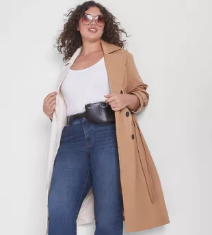 Lane Bryant - Colorblock Trench Coat