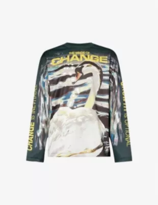 Burberry - The Winds of Change Graphic-Print Oversized Cotton-Jersey T ...