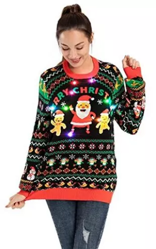 Off The Rack - Ugly Christmas LED Light Up Sweater