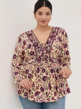 Torris - Challis Floral Top