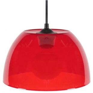 Lustre suspension Plexi E27 15 W Ø25 cm Rouge