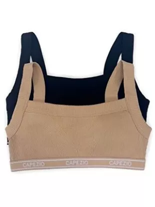 capezio - Women's Double Lined Ribbed Bra