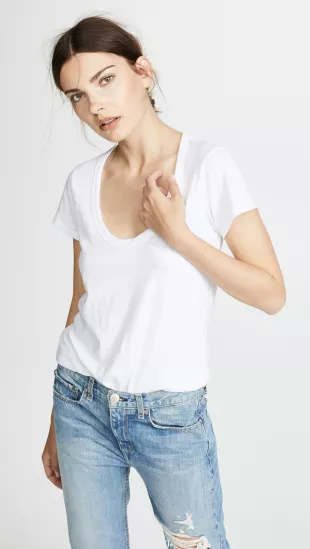 Rag & Bone - Scoop U Neck T-Shirt