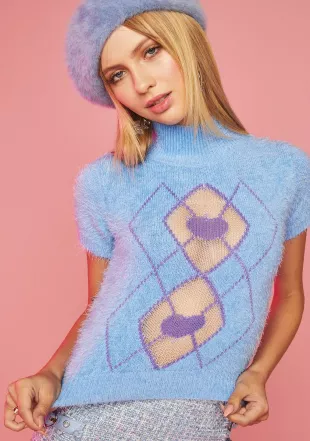Sugar Thrillz - Miss Makeover Argyle Sweater