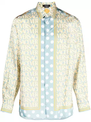 Versace - Versace Allover Silk Shirt