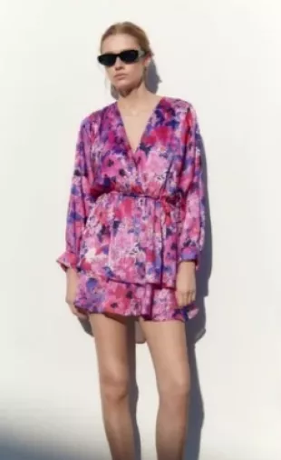 Zara - Ruffled Floral Dress