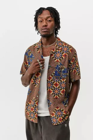 Without Walls - Batik Tile Print Shirt