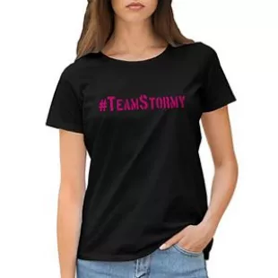 Gr8shop - Team Stormy Daniels Against Trump T-Shirt in black