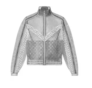 Louis Vuitton - Sheer Monogram & Damier Stripe Track Jacket