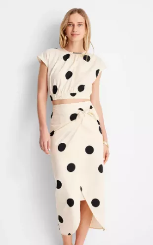 Future Collective with Jenny K. Lopez - Side-Tie Sarong Midi Skirt