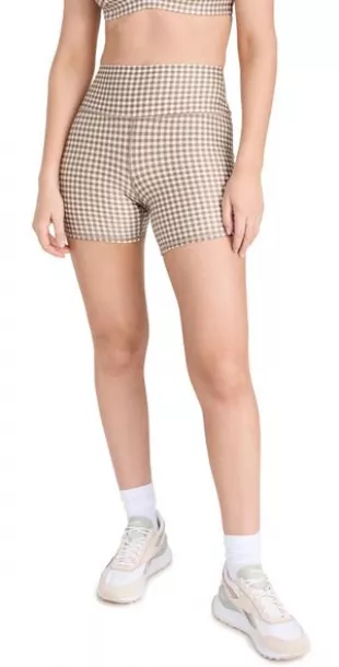 Alo Yoga - Airlift Gingham 5 Shorts