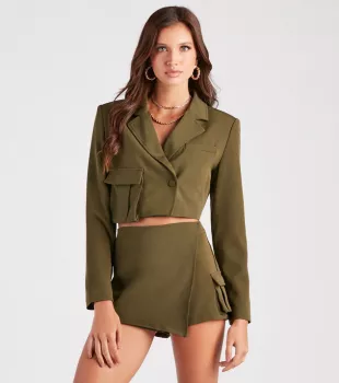 cargo - Cutie Structured Crop Blazer