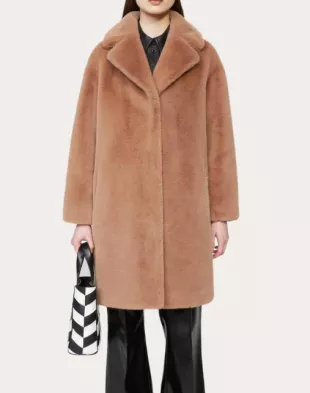 Stand Studio - Camille Faux-Fur Cocoon Coat