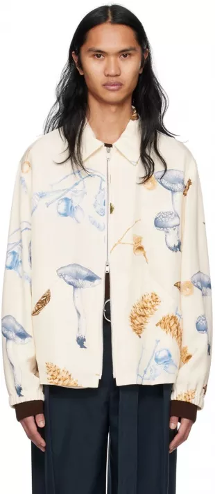 Jil Sander - Off-White Printed Jacket