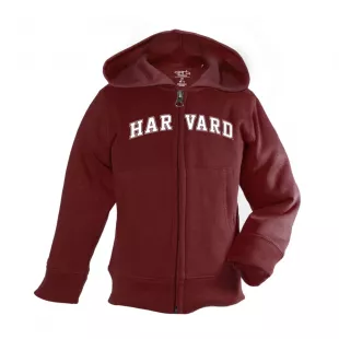 harvard - Burgundy Harvard Zip up Hoodie