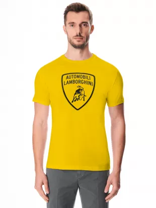 merch - Automobili Lamborghini Iconic Big Shield Crew Neck T-shirt
