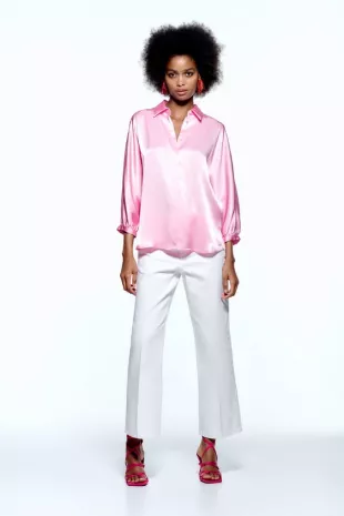 Zara - Flowy Satin Effect Shirt