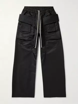 DRKSHDW By Rick Owens - - Creatch Shell Drawstring Cargo Trousers